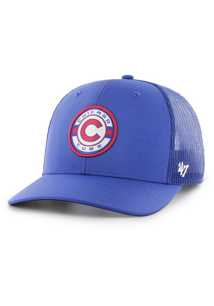 47 Chicago Cubs ROYAL Berm Trucker Adjustable Hat - 48018174