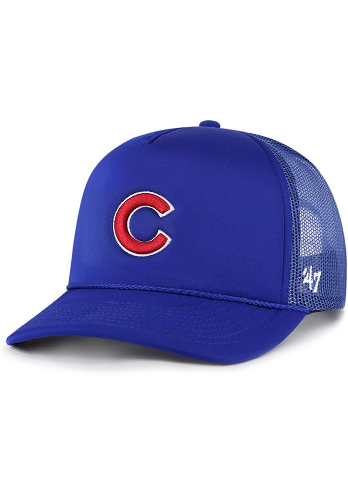 47 Chicago Cubs ROYAL Primary Foam Front Trucker Adjustable Hat - 48018202