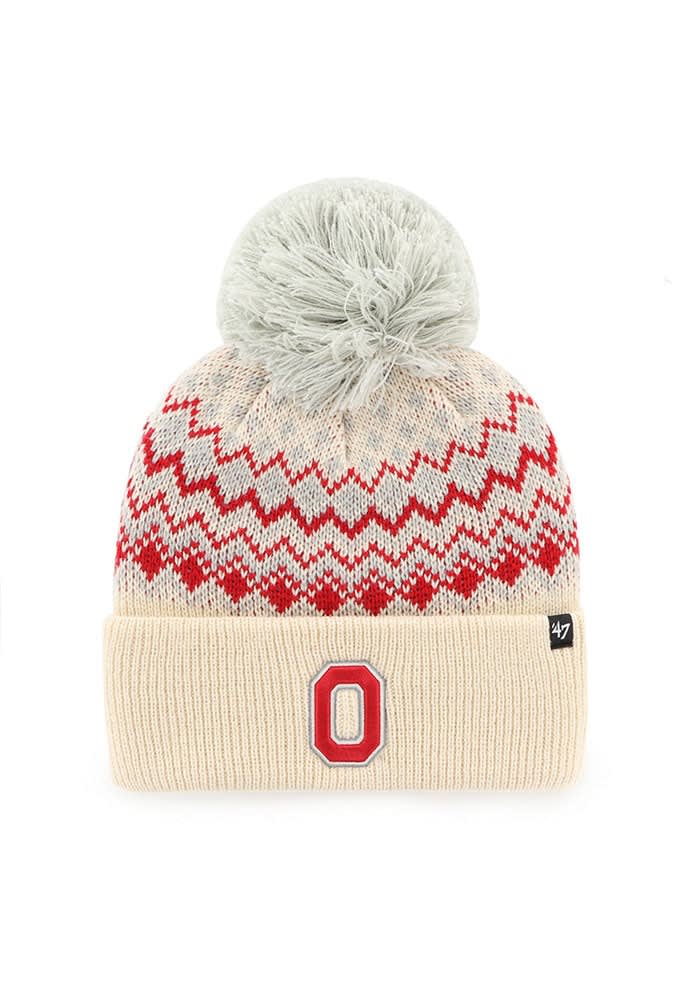 Ohio State Buckeyes 47 Womens CREAM Elsa Cuff Knit Hat - 48019028
