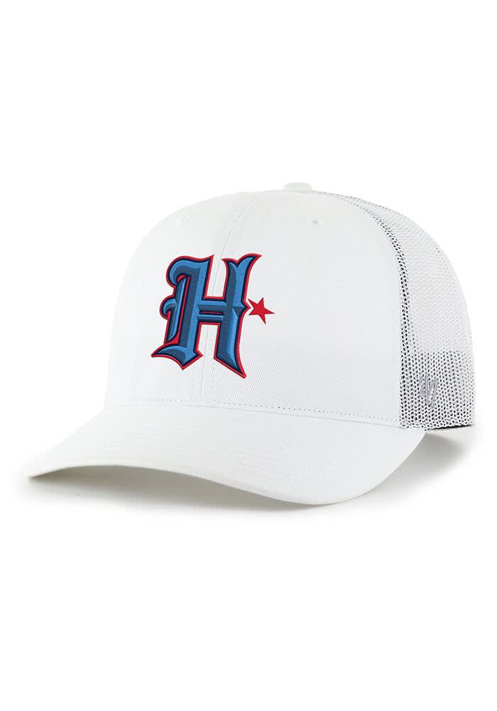 47 Houston Texans White Relaxed Fit Trucker Sport Adjustable Hat - 48019726