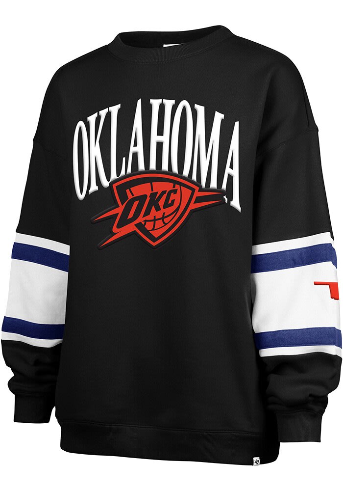 Oklahoma City Thunder 47 Crew Sweatshirt Womens BLACK City Edition ...