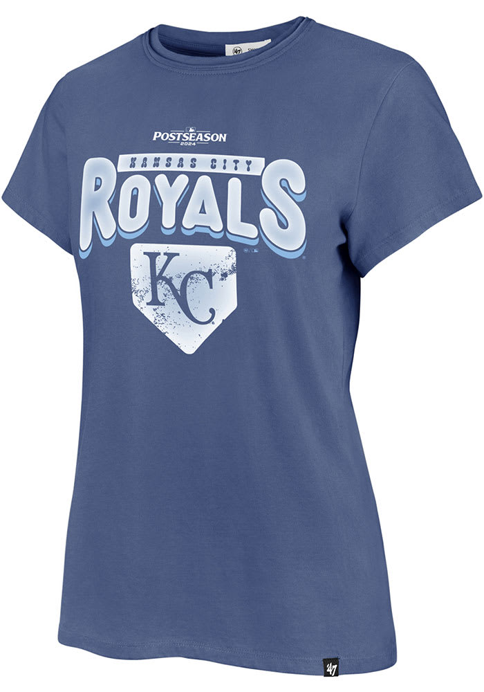 47 Kansas City Royals Womens ROYAL 2024 Postseason Participant T-Shirt ...
