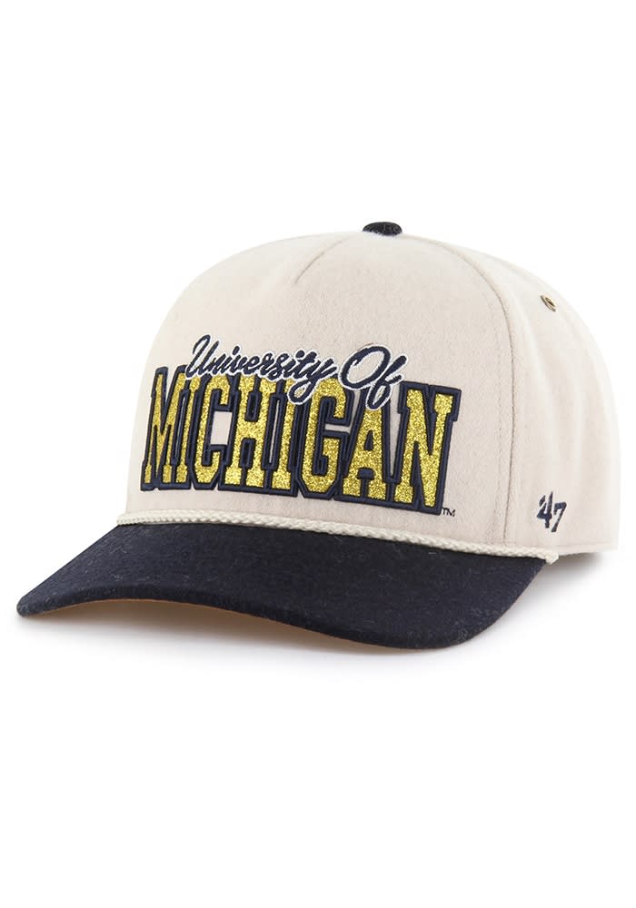 47 TAN Michigan Wolverines SCL SCRIMMAGE 47 HITCH RF Adjustable Hat ...