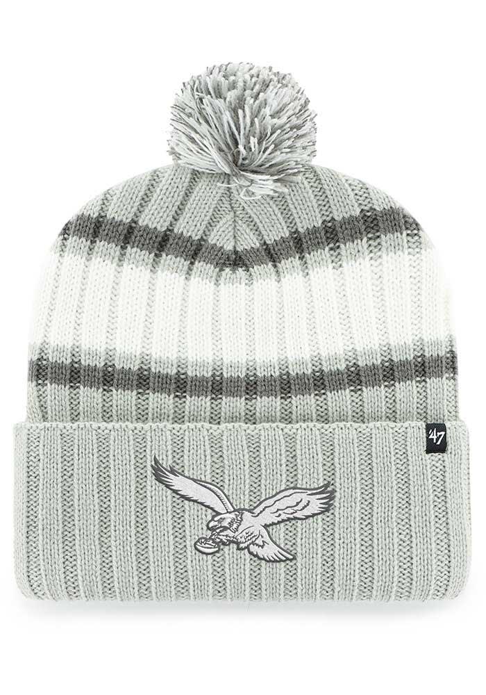 Philadelphia Eagles 47 GREY Plateau Cuff Knit Hat - 48024401