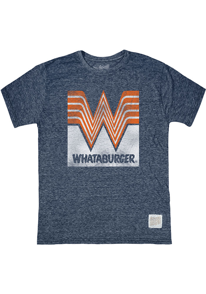 Original Retro Brand Texas NAVYHEATHER Whataburger Short Sleeve Fashion ...