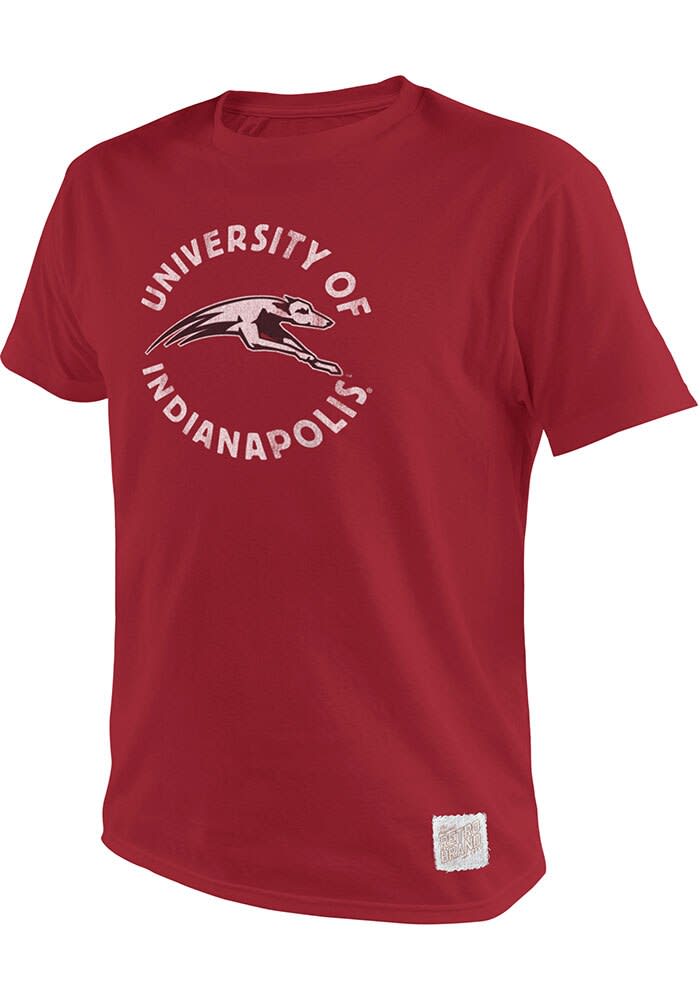 Original Retro Brand Indianapolis Greyhounds RED Team logo Short Sleeve ...