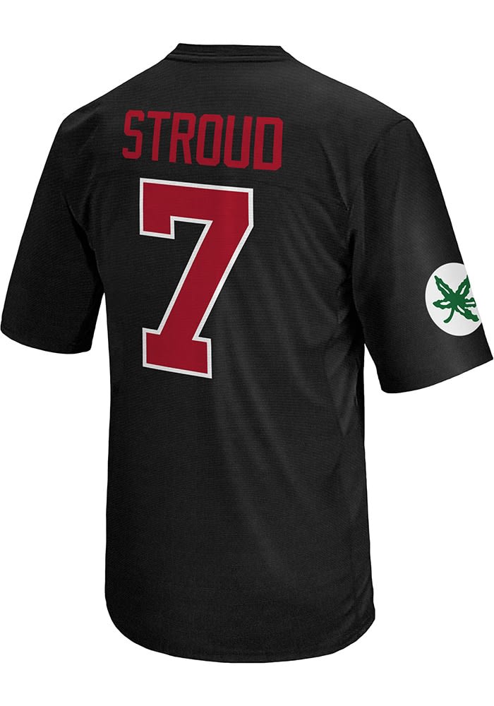 CJ Stroud Mens BLACK Ohio State Buckeyes CJ Stroud Football Jersey ...