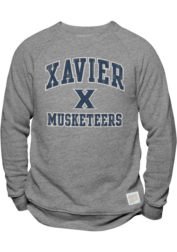 Original Retro Brand Xavier Musketeers Mens GREY No 1 Graphic Long ...