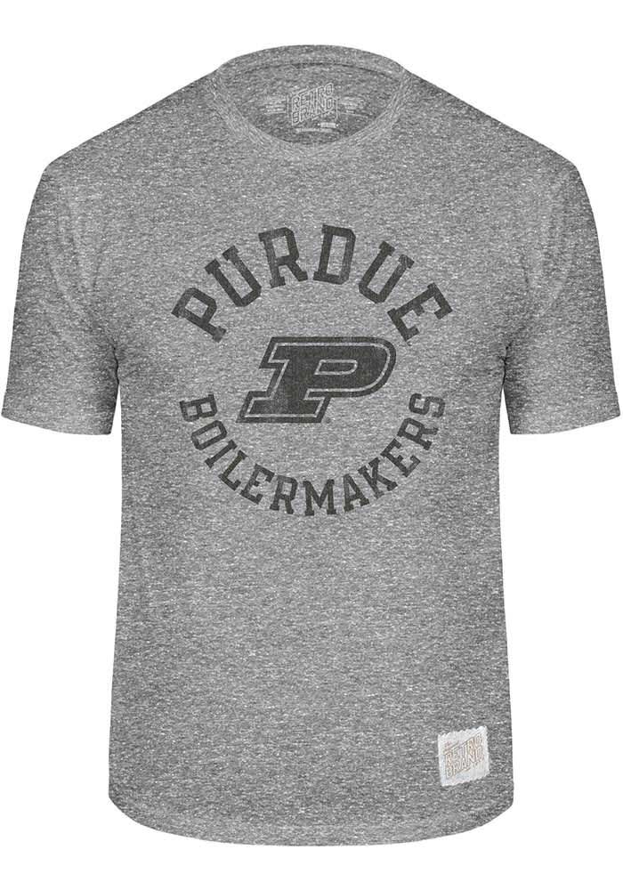 Original Retro Brand GREY Purdue Boilermakers Circle Name and Logo ...