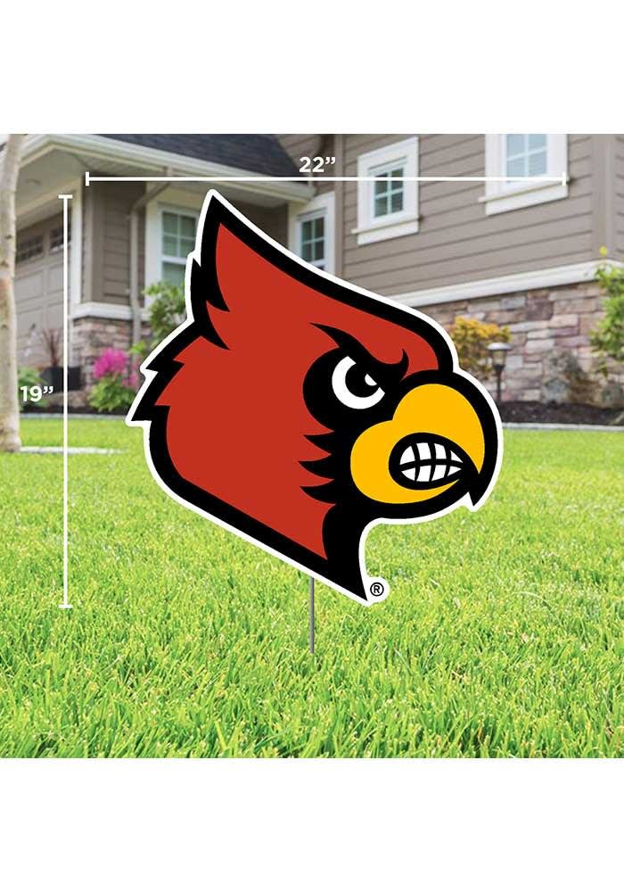 Louisville Cardinals CARDINAL Mascot Yard Sign - 4818513