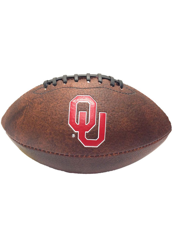 Oklahoma Sooners Red Color Logo Vintage Football - 48530045