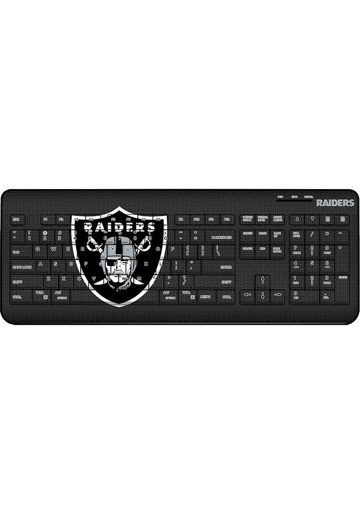 Las Vegas Raiders BLACK Linen Wireless Keyboard - 49027999