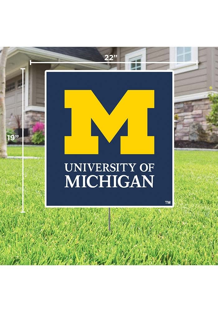Michigan Wolverines BLUE Team Yard Sign - 493757647
