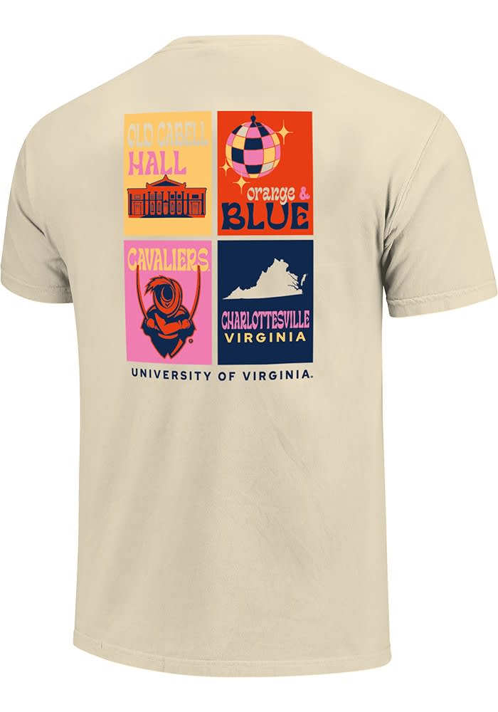 Virginia Cavaliers Womens IVORY Preppy Posters T-Shirt - 49408002