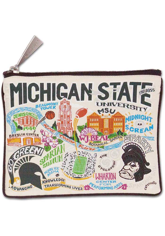 Michigan State Spartans BLACK 7 in x 5.5 in Coin Purse - 4950130