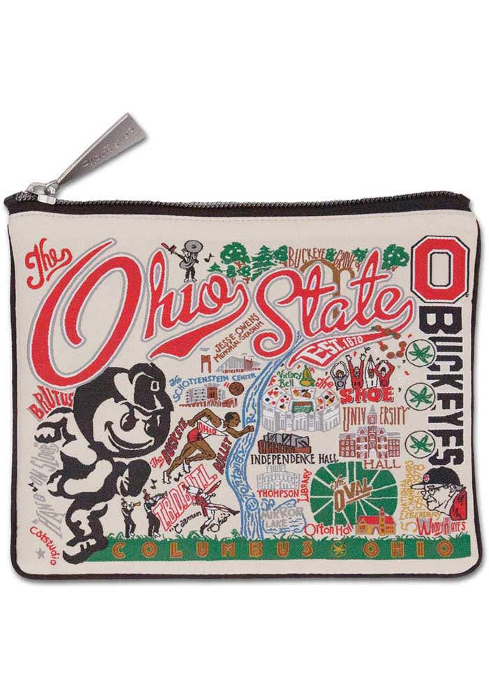 Red Woven Zipper Ohio State Buckeyes Womens Coin Purse - 4950136