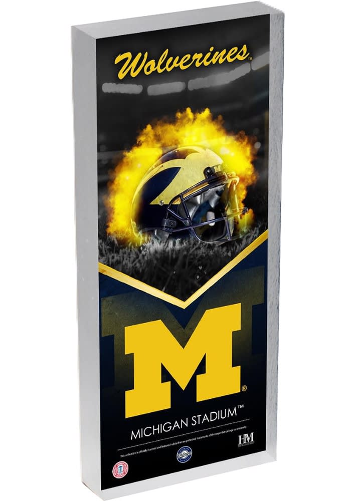 Michigan Wolverines BLACK 2025 football schedule Desk Accessory - 49508413
