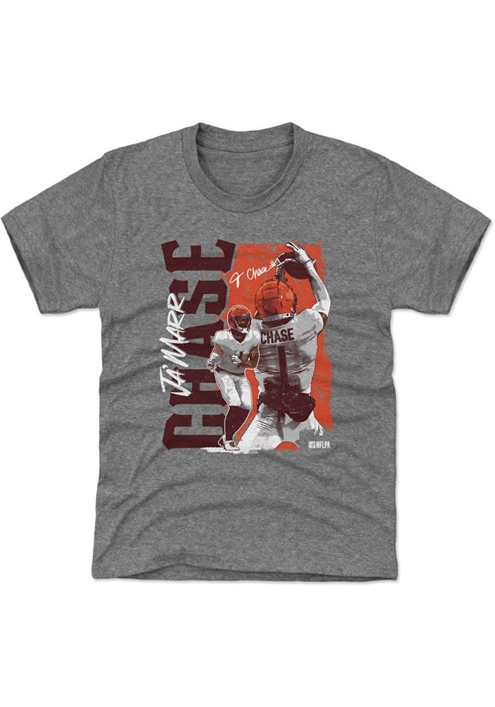 Ja'Marr Chase Cincinnati Bengals Youth Catch Short Sleeve Player T ...