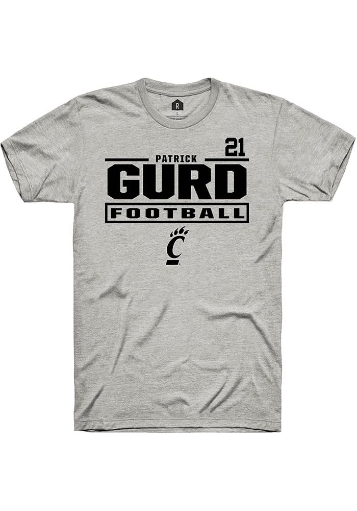 Patrick Gurd Cincinnati Bearcats Rally ASH NIL Stacked Box Short Sleeve ...