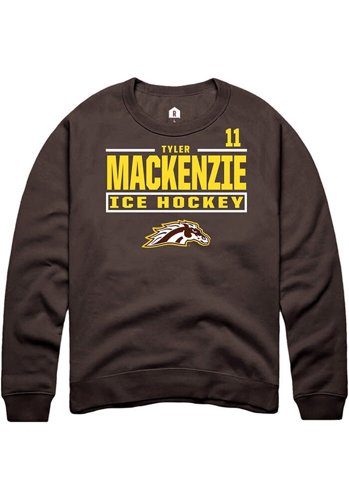 Tyler Mackenzie Mens BROWN Western Michigan Broncos NIL Stacked Box ...