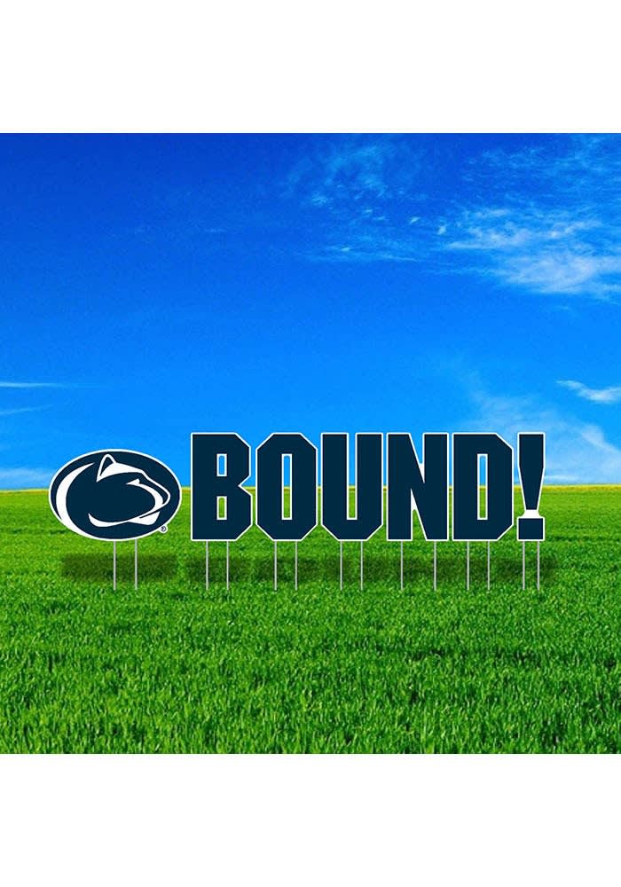 Penn State Nittany Lions NAVY Large Bound Yard Sign - 51444129