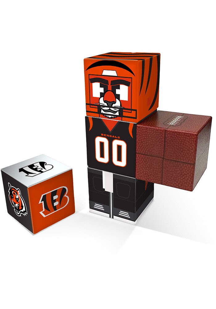Cincinnati Bengals ORANGE Building Cubs Puzzle - 516126964