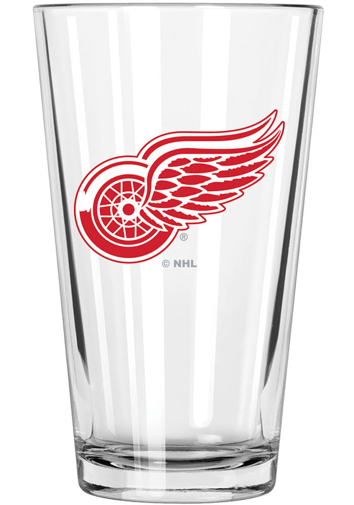 Detroit Red Wings WHITE 17oz Color Logo Mixing Pint Glass - 5240399