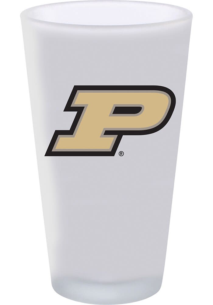 Purdue Boilermakers WHITE 16oz White Frosted Pint Glass - 5240513