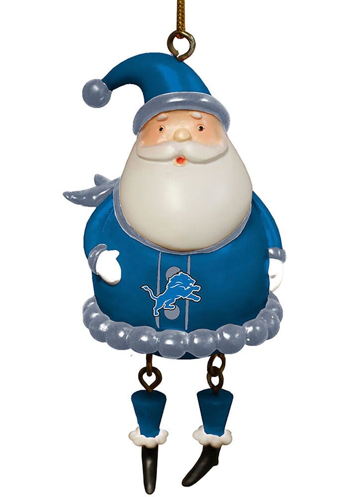 Detroit Lions Full Color Team Logo Ornament - BLUE