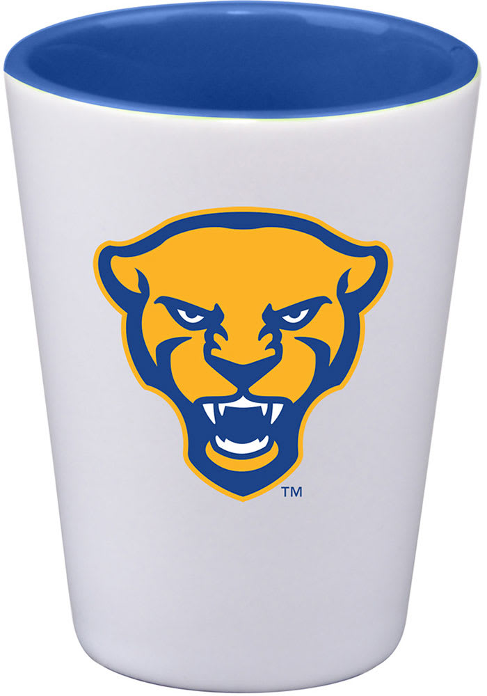 Pitt Panthers ROYAL 2oz Panther Head Logo Shot Glass - 5240830