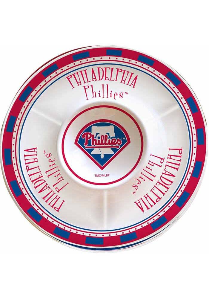Philadelphia Phillies Red Ceramic Round Serving Tray - 5241068
