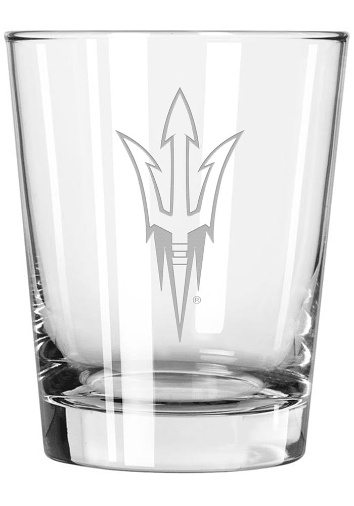 Arizona State Sun Devils 15oz Etched Double Old Fashioned Rock Glass ...