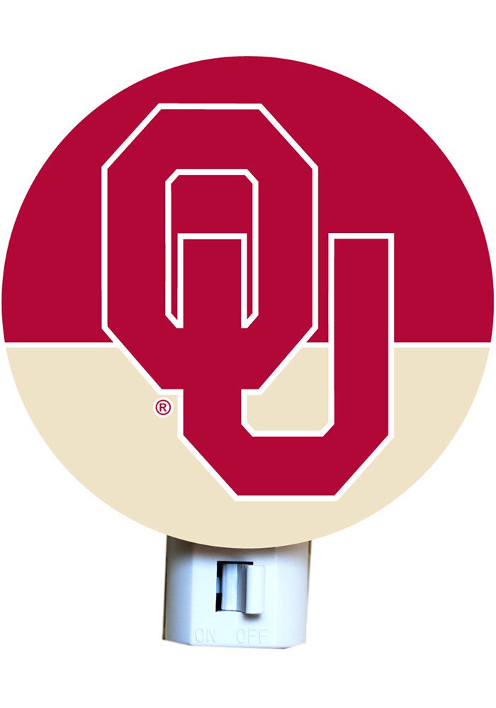 Oklahoma Sooners Red Full Color Team Logo Night Light - 5241312