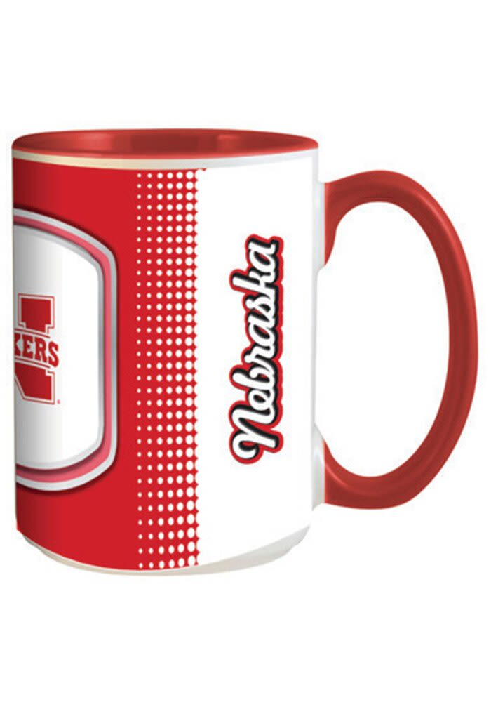 Nebraska Cornhuskers WHITE 15 oz. Ceramic Mug - 5241596