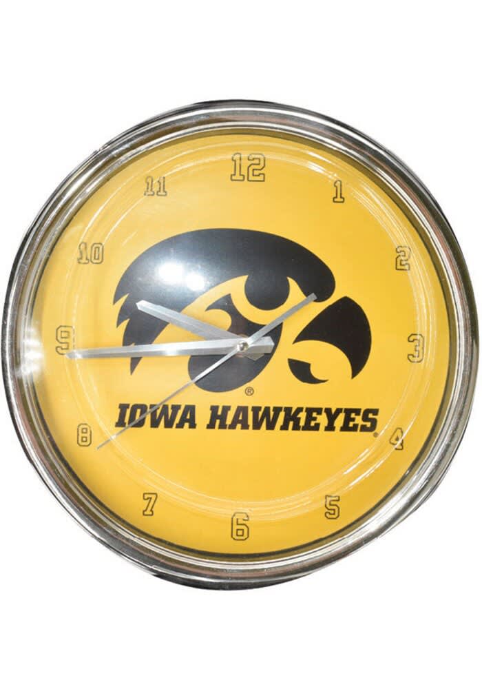 Iowa Hawkeyes 12 in diameter Wall Clock