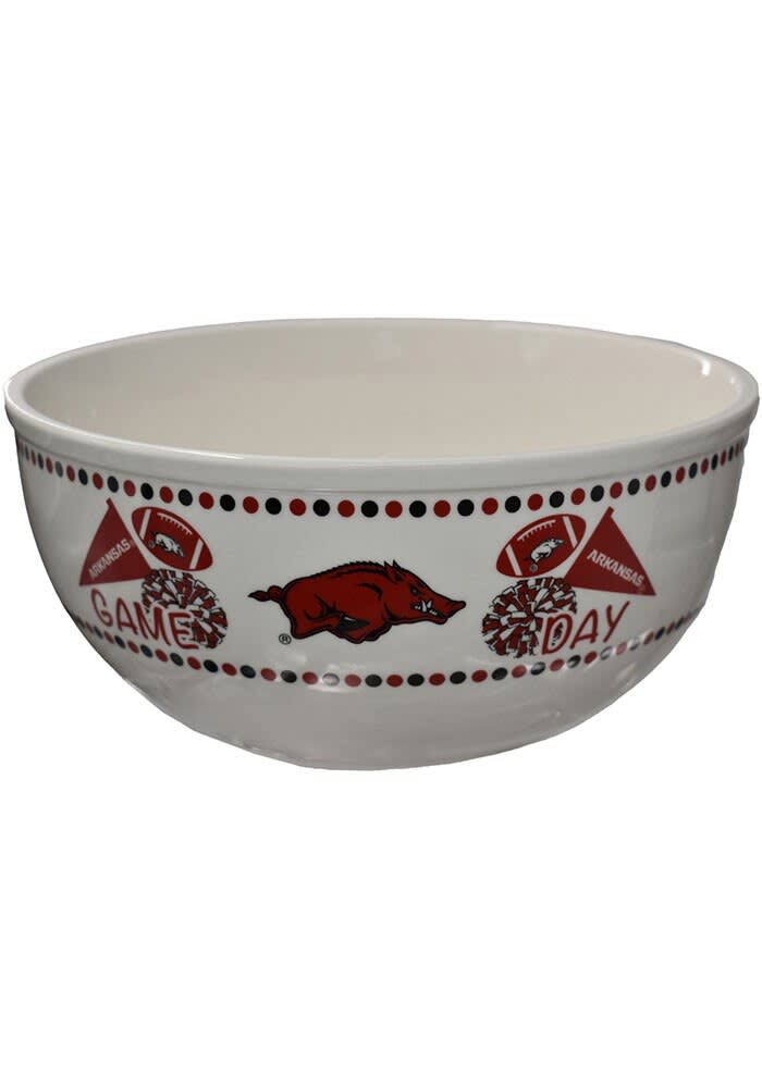 Arkansas Razorbacks Red Festive 100% Ceramic Serving Tray - 5242308