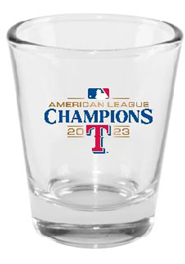 Texas Rangers 2023 ALCS Champs 2oz Design Shot Glass - BLUE