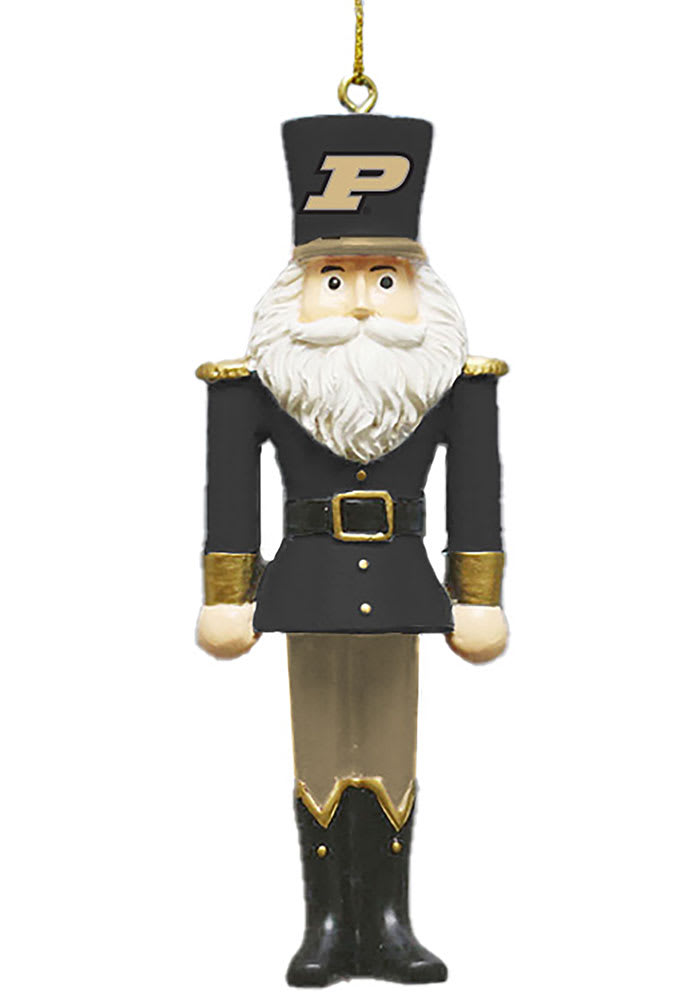 Purdue Boilermakers Nutcracker Style Ornament - GOLD