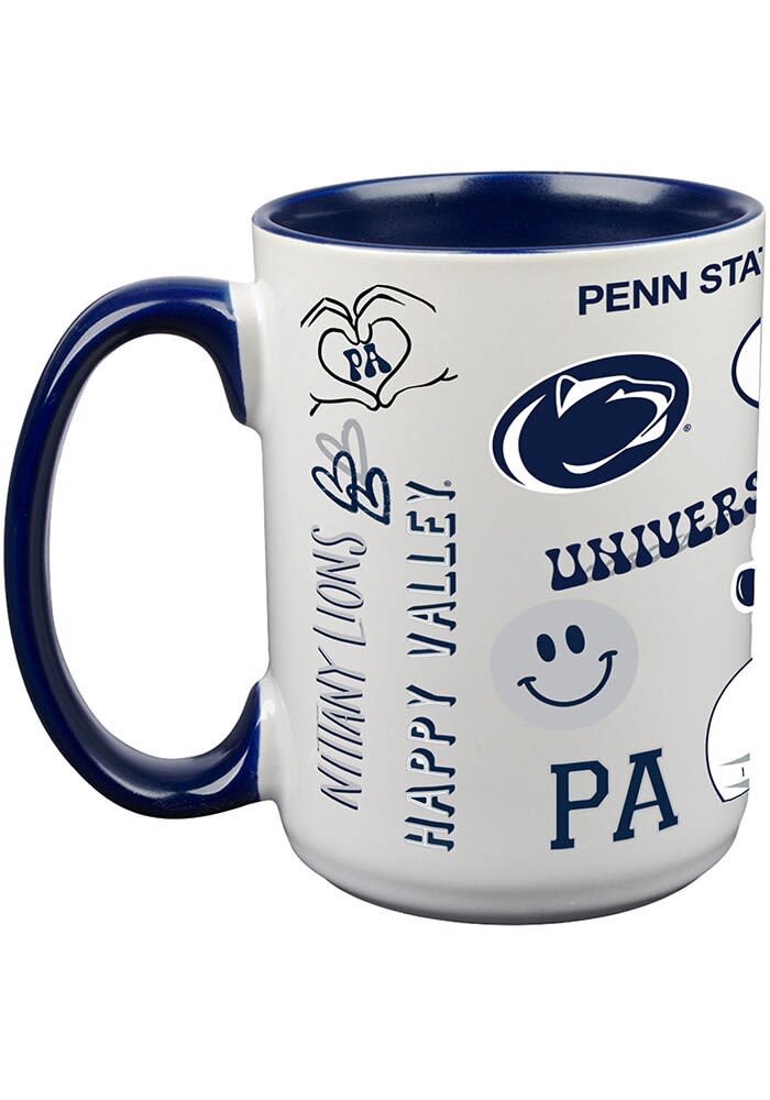 Penn State Nittany Lions BLUE 15oz Inner Color Local Ceramic Mug - 5244972