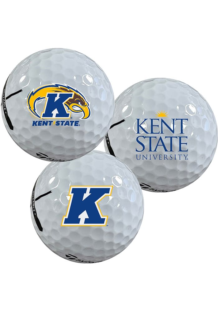 Kent State Golden Flashes White Multiple Logos team logo Golf Balls ...