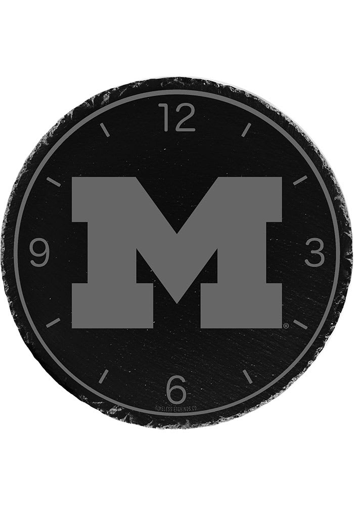 Michigan Wolverines Slate Wall Clock