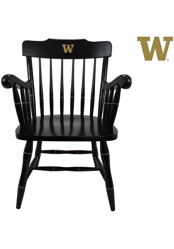 Washington Huskies Game Room | Washington Huskies Desk Chair BLACK ...