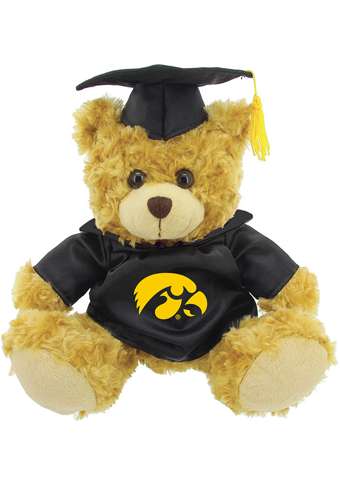 Jardine Iowa Hawkeyes BLACK Graduation Bear Plush - 52732433