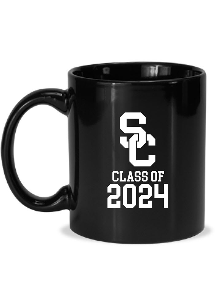 USC Trojans BLACK Class of 2024 Hand Etched Ceramic Mug - 52734339