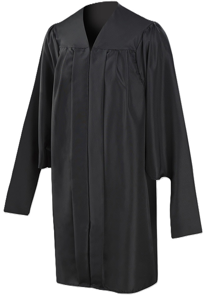 Black Masters Full Cut Graduation Gown - 532458761285