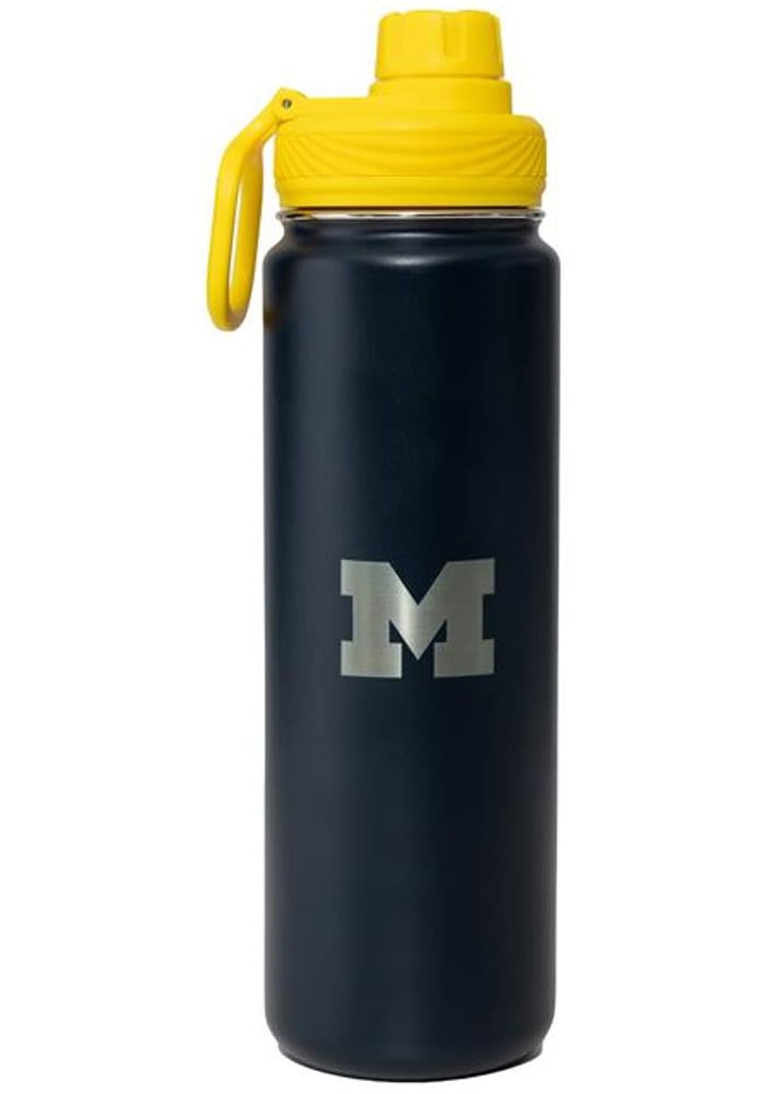Michigan Wolverines BLUE 24oz Sport Stainless Steel Bottle - 532458761966