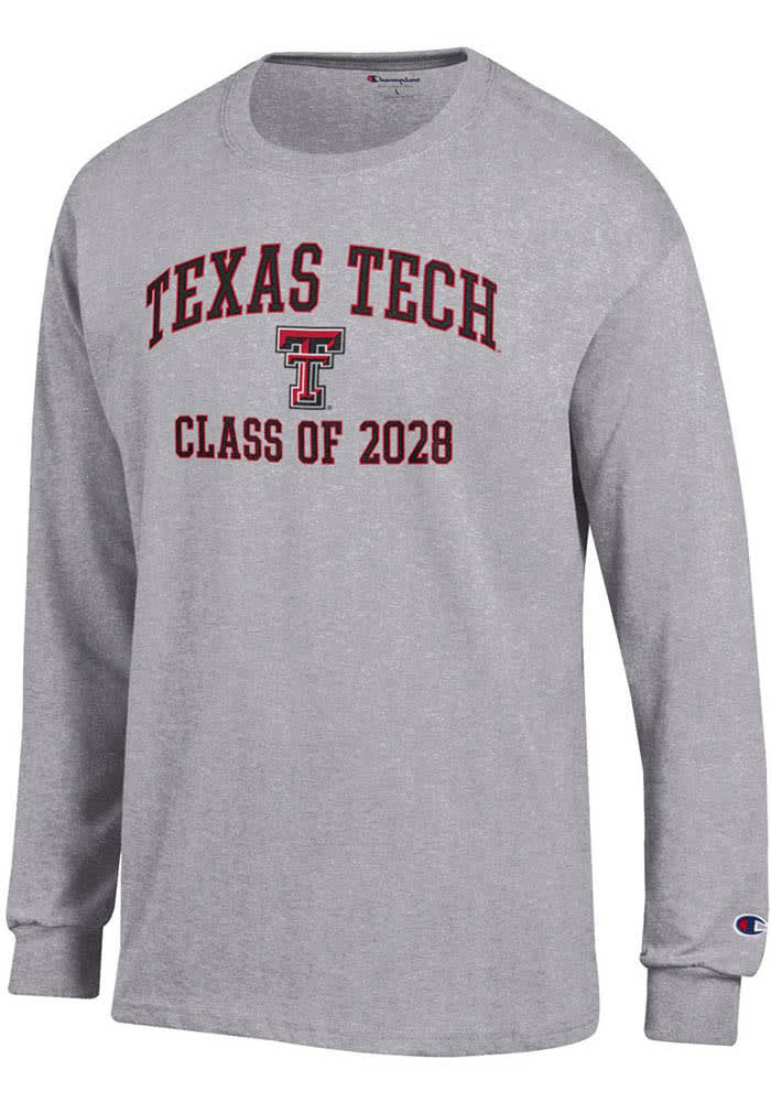 Champion Texas Tech Red Raiders Font Class of 2028 Jersey Long Sleeve T ...