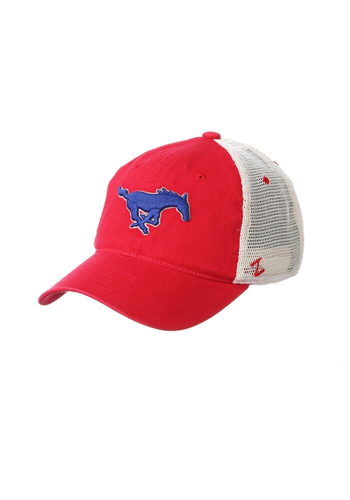Zephyr SMU Mustangs Red University Adjustable Hat - 5352637