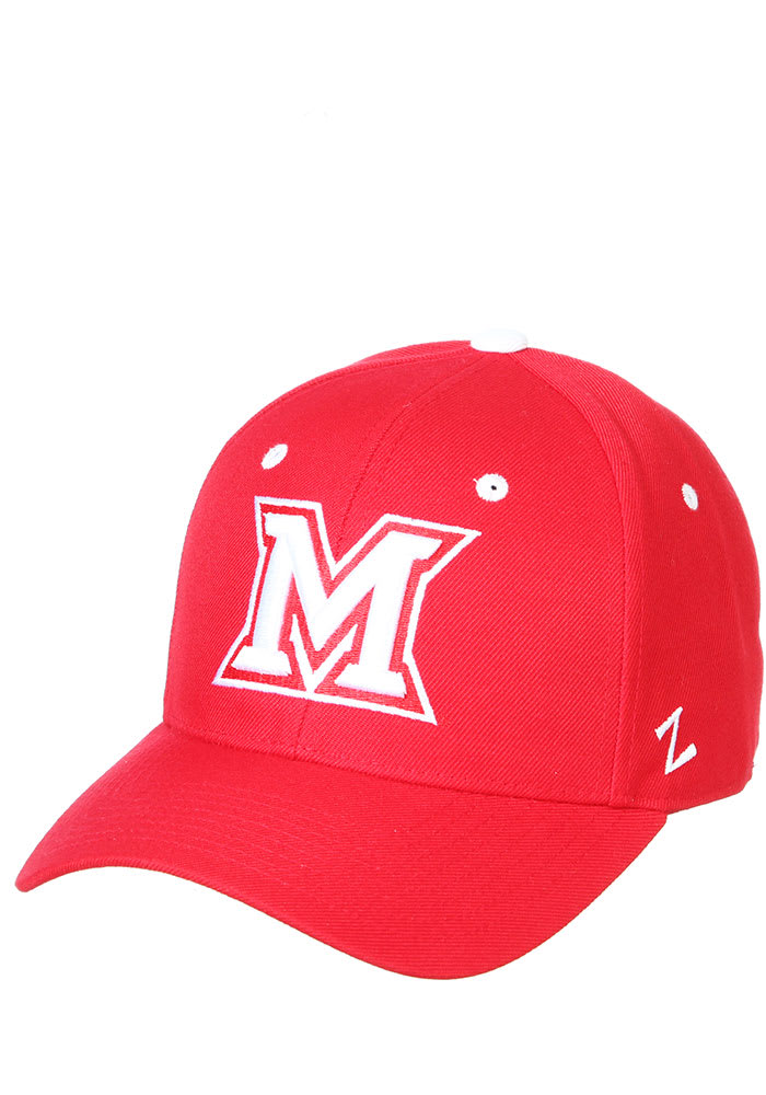 Miami RedHawks Mens DH Red Zephyr Fitted Hat - 5353076
