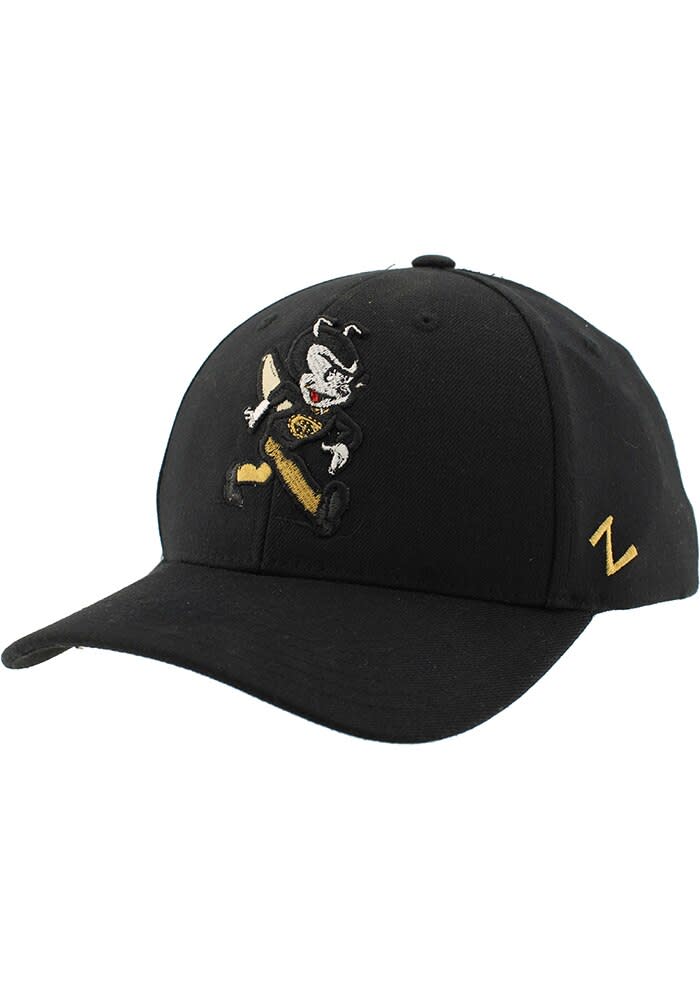 Emporia State Hornets Mens ZH Style BLACK Zephyr Flex Hat - 5353237